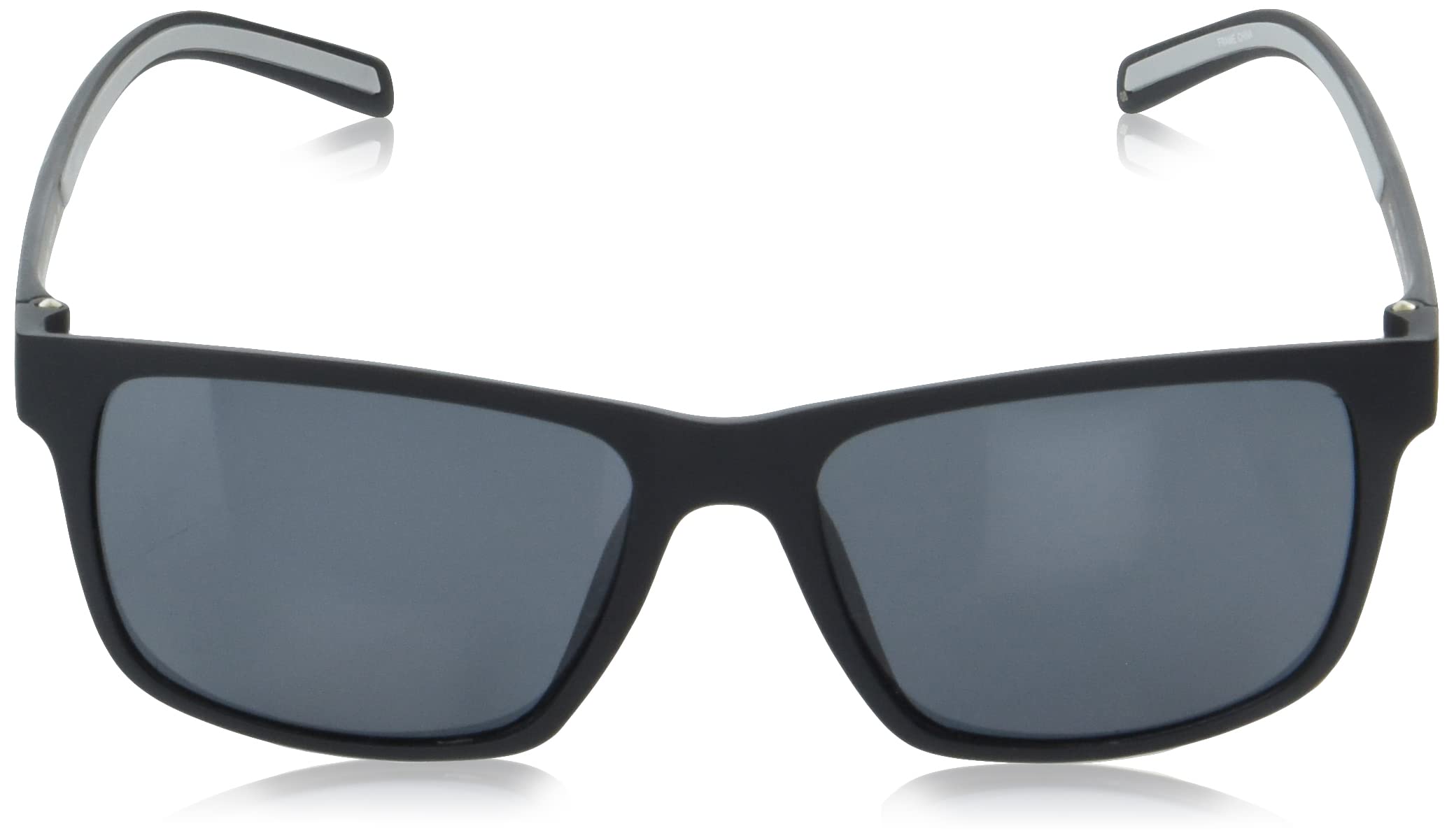 COLE HAAN Men's CH8023 Polarized Rectangular Sunglasses, Matte Black, One Size