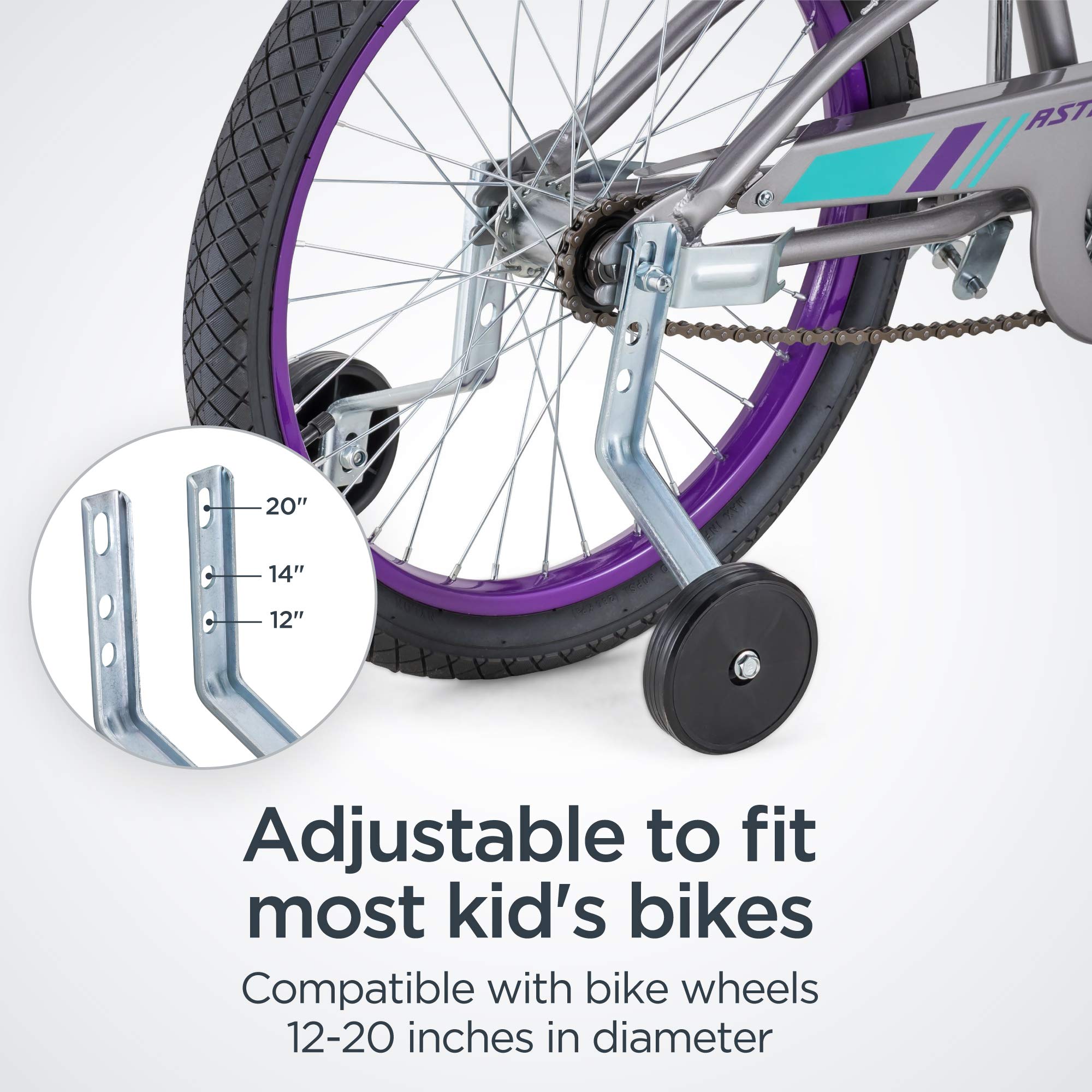 Schwinn SW80275-6 Training Wheels Stars & Flowers Alloy Steel (20 x 6.46 inches /1 x, 0 inches Offset)