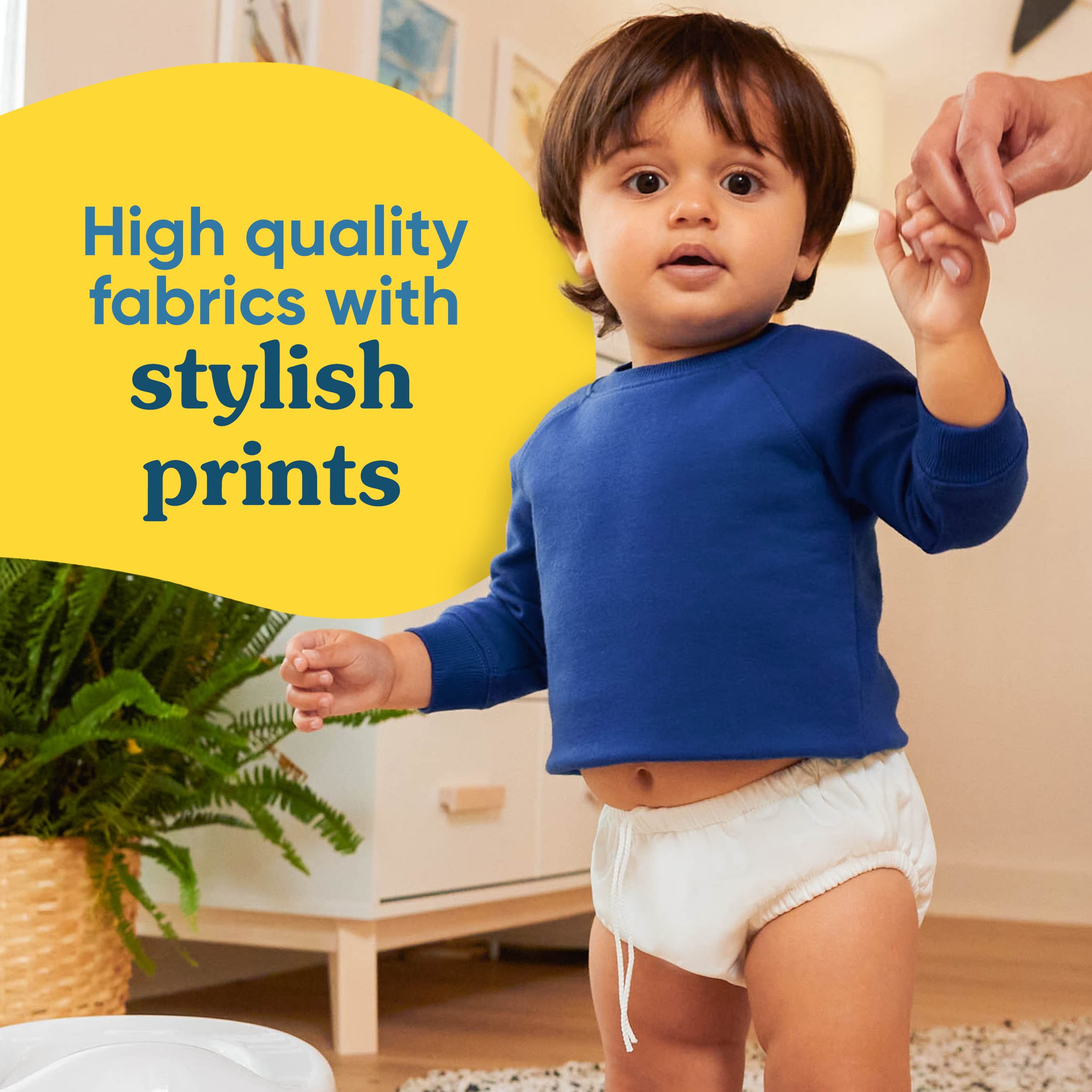Charlie Banana Baby Reusable and Washable Super Pro Underwear, Junior Training Pants, Cotton Bliss, Medium