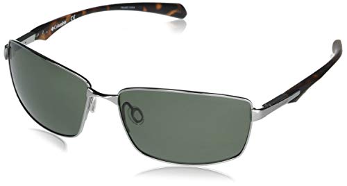Columbia Men's Trollers Best Rectangular Polarized Sunglasses, Gunmetal/G15 Polarized, 62 mm
