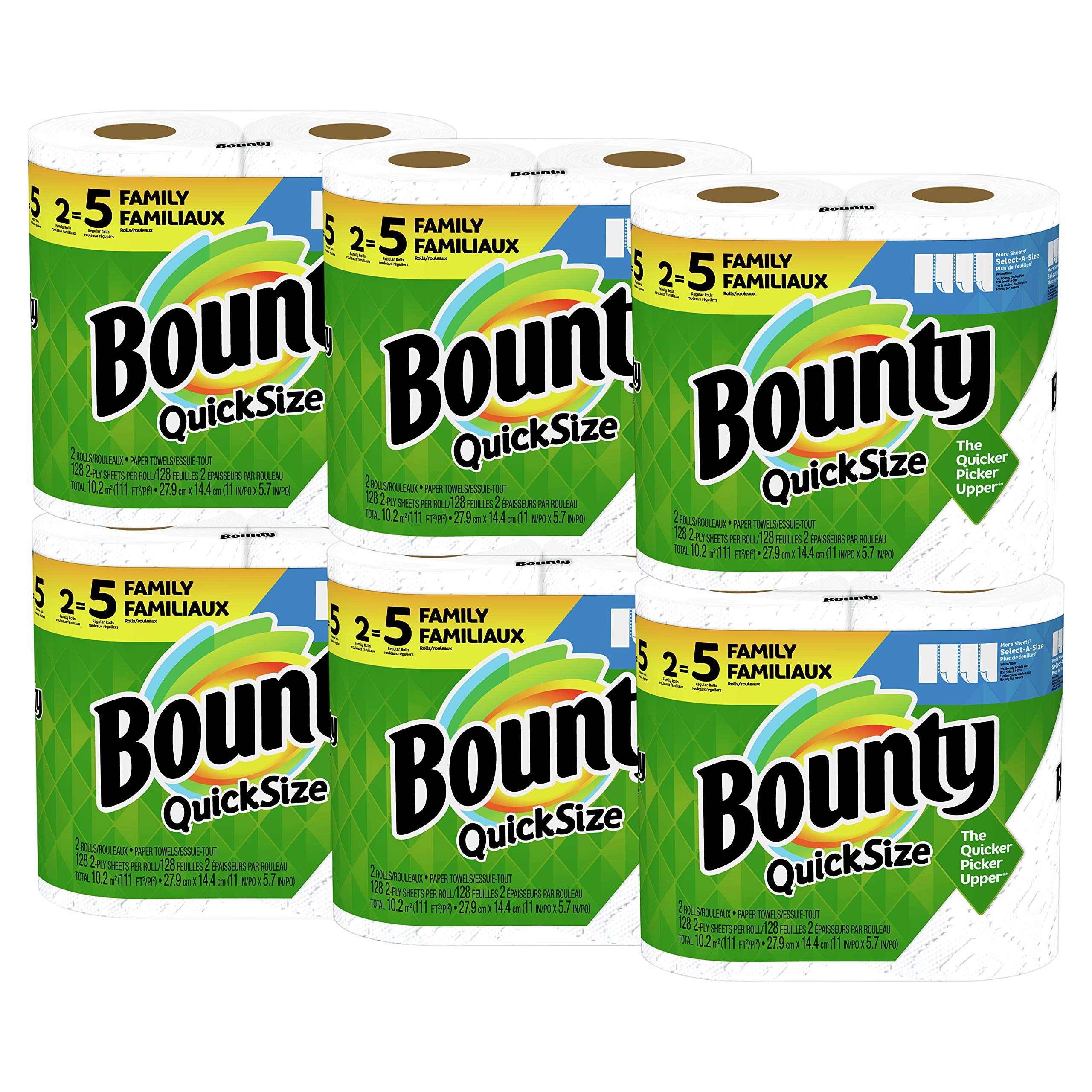 Charmin Ultra Strong Clean Touch Toilet Paper, 24 Family Mega Rolls and Bounty Quick-Size Paper Towels,12 Family Rolls, Bundle (Packaging May Vary)