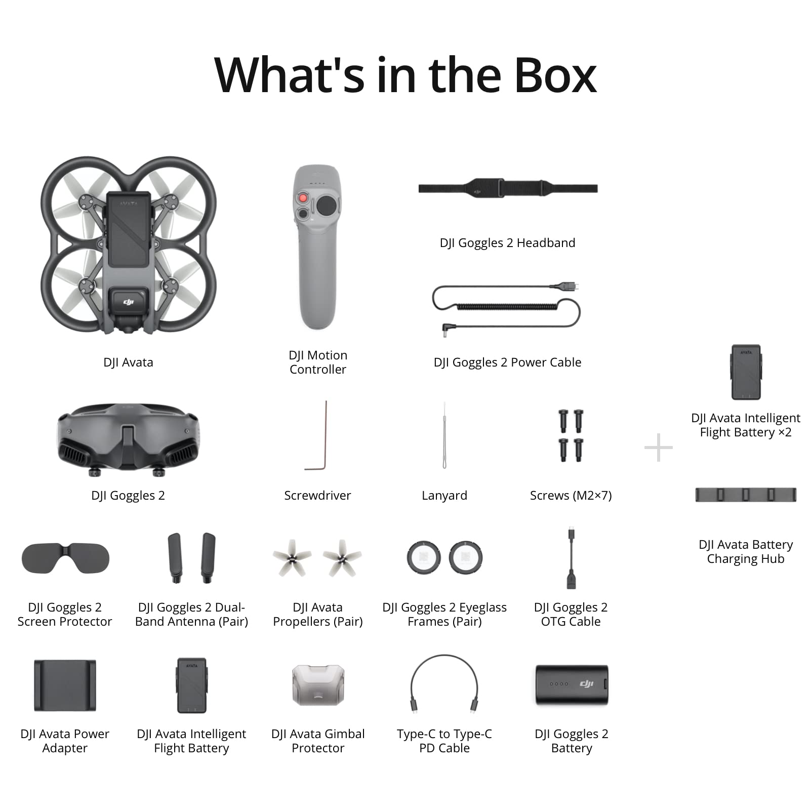 DJI Avata Pro-View Combo (DJI Goggles 2) + Fly More Kit - FPV Drone UAV Quadcopter with 4K Video, 2 More Batteries, and a Charging Hub for Up to 36-Min Flight Time, Super-Wide 155° FOV