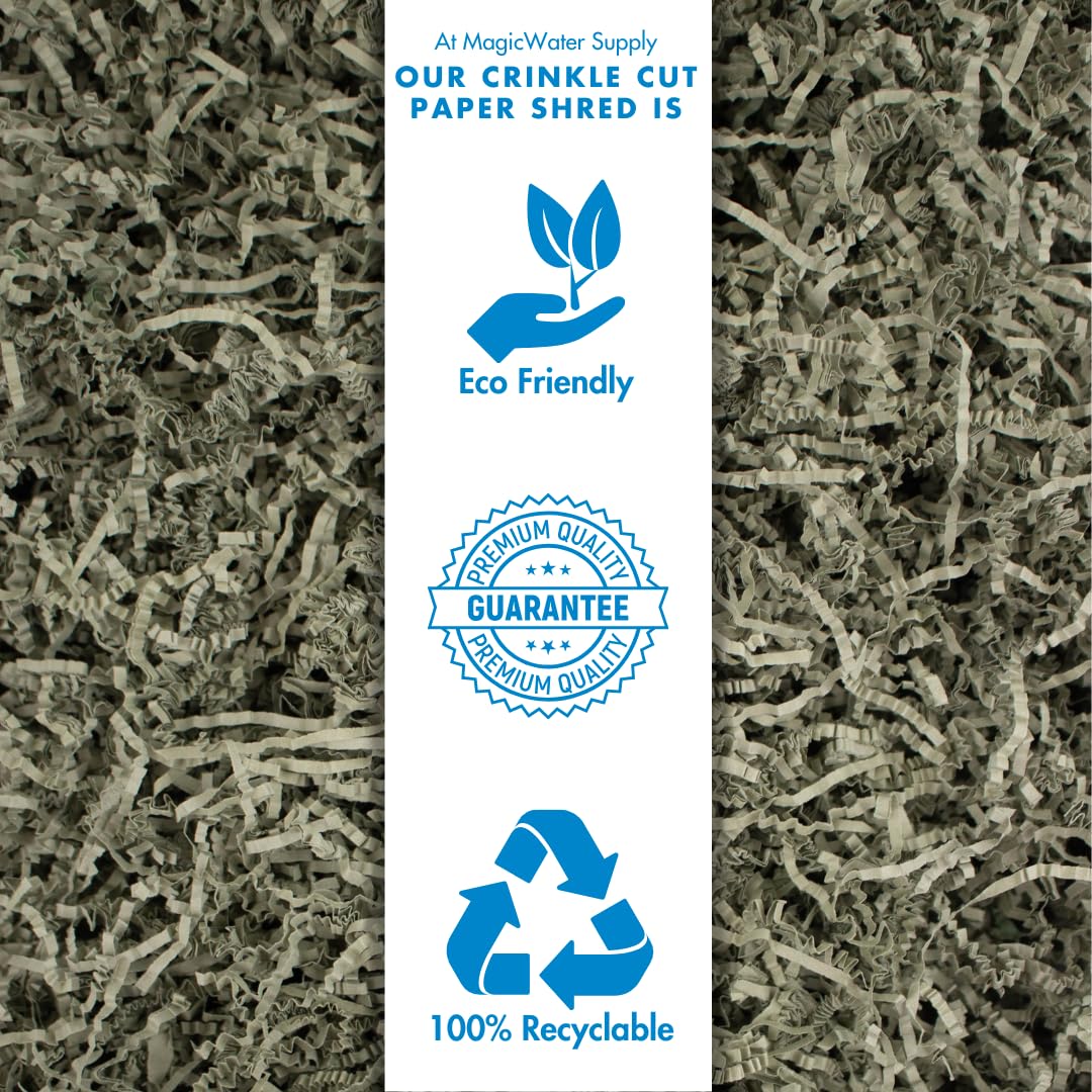 MagicWater Supply - 1/2 LB - Sage - Soft & Thin Crinkle Cut Paper Shred Filler great for Gift Wrapping, Basket Filling, Birthdays, Weddings, Anniversaries, Valentines Day, and other occasions