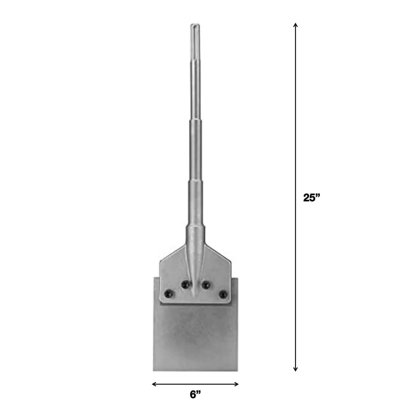 Generic SDS Max Floor Scraper, Ceramic Tile Thinset Removal Tool, Adhesives Remover Wall Scrapper, Heavy Duty 6β Wide Scaling Chisel Bit Blade Long Handle for All SDS-Max Rotary Hammers