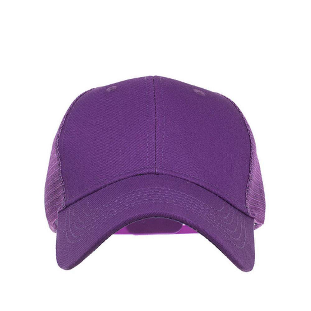 Croogo Sport Summer Cap Trucker Hat Ponytail Golf/Baseball Hat Outdoor Sun Hat Red