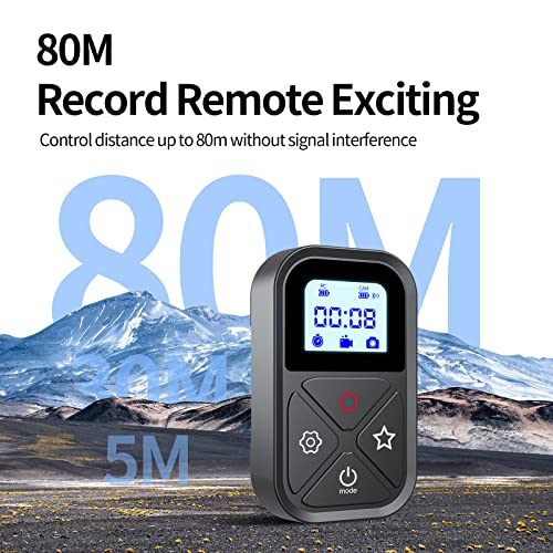 Smart Wireless Remote Control for GoPro - Camera Controller for GoPro Hero 11 Hero 10 Hero 9 Hero 8 MAX LED Display Magnet Charger Port Wrist Strap for Go Pro Accessories
