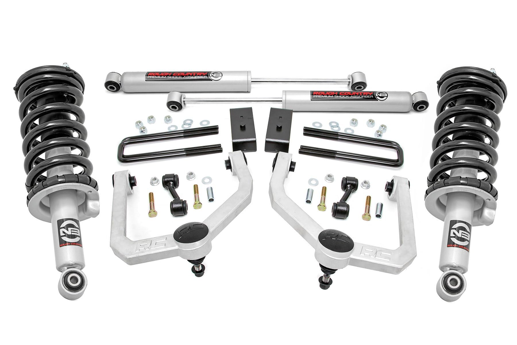 Rough Country 3" Lift Kit w/N3 Struts for 2004-2015 Nissan Titan - 83432
