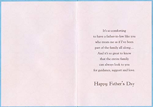 Designer Greetings Brown Hat on Coat Rack Father's Day Card for Father-in-Law