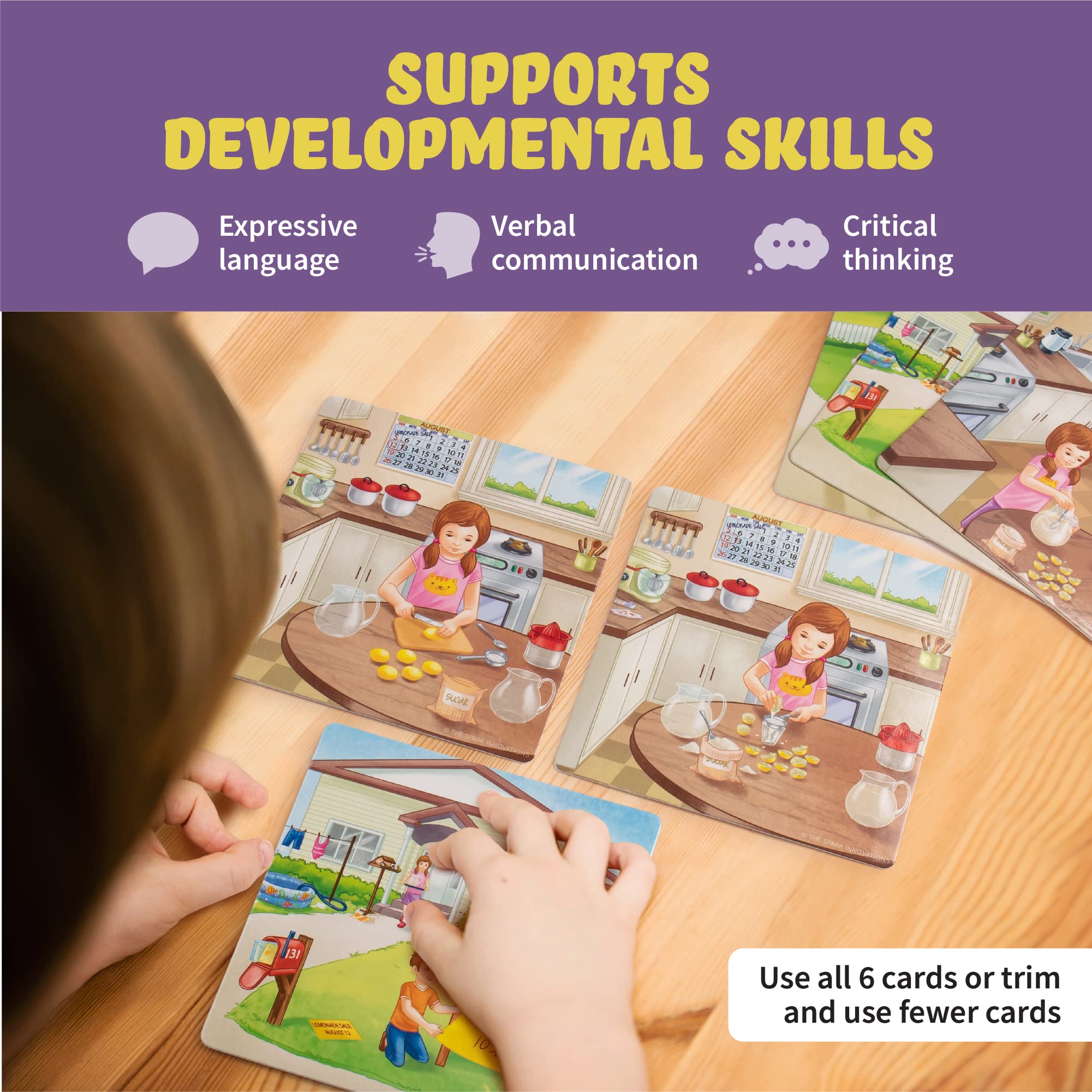 Sequence Cards for Storytelling, Speech Therapy Game, Special Education Materials, Sentence Building, Problem Solving, Improve Language Skills Sequence Cards, Autism Game, Picture Cards, SEL