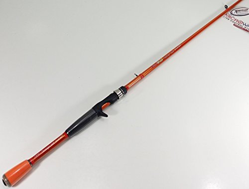 Carrot Stix Casting Fishing Rod - 7' Medium Wild Wild Orange W/Microwave Guides - C2WX-MWG-701M-M-C