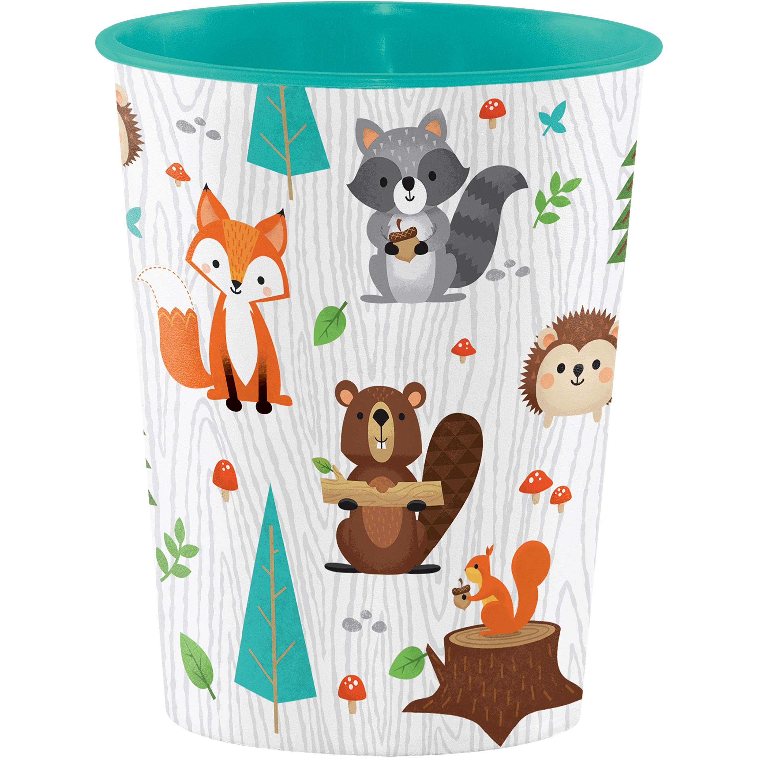 Creative Converting Wild One Woodland Plastic Cup, 1 ct Multicolour 16 oz