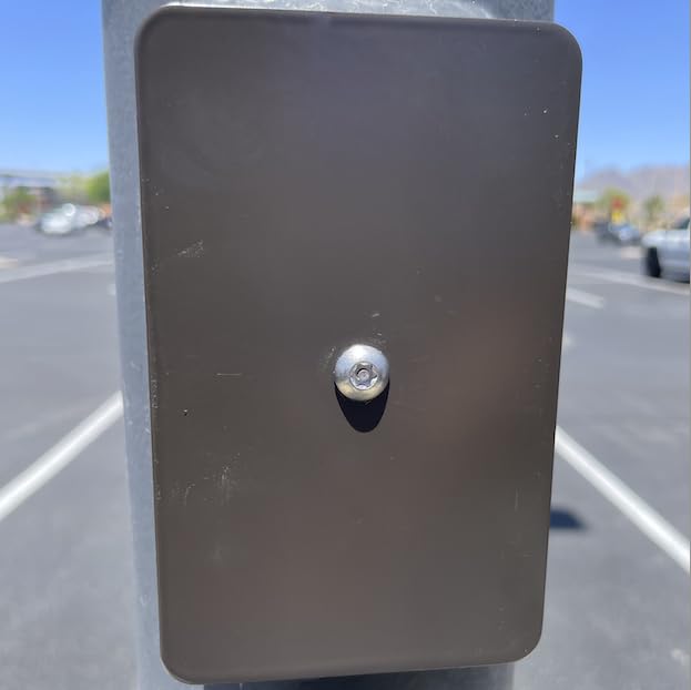 End Metal Theft Tamper Resistant Hand Hole Cover - Rectangle (3x5)
