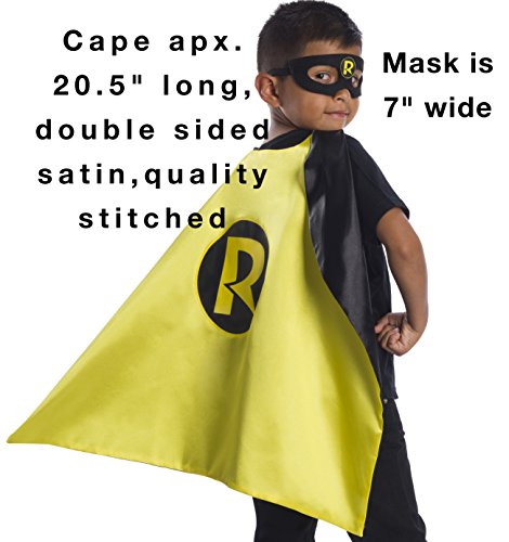 Rubies Super Hero Cape Set AMAZON EXCLUSIVE Officially licensed DC Comics Assortment 4 Capes, 3 Masks, and 1 Chest Piece, One Size