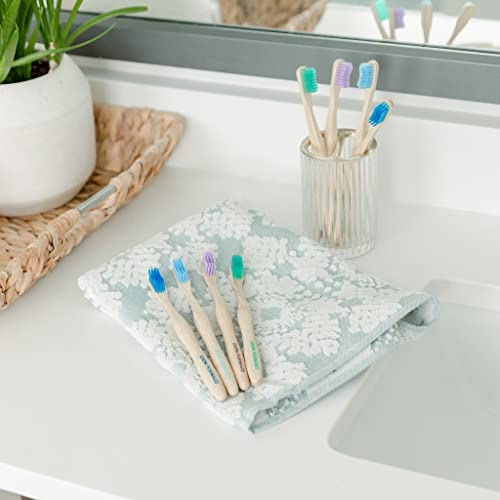 Grow Forward Premium Bamboo Toothbrushes Soft Bristles Toothbrushes - Manual Toothbrush Pack of 8 - Aesthetic Wooden Look - Natural Eco Friendly Sustainable Biodegradable Adult Tooth Brush