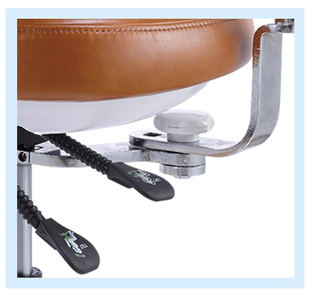 Medical Dental Stool Dentist Chair PU Leather Auxiliary Stool Chair with Armrest Height-Adjustable Doctor Chair Suitable for Dentist and Office