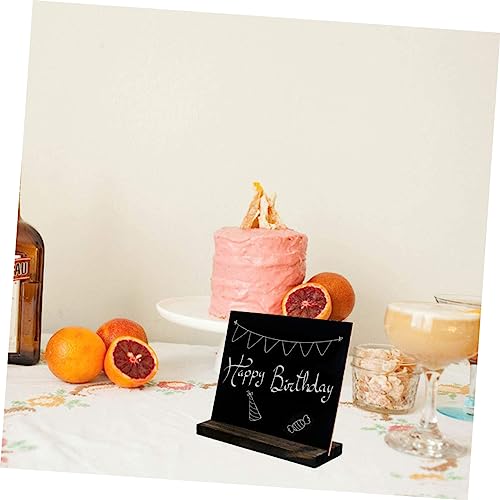 Ciieeo 10pcs Chalkboard Signs DIY Blackboard Decorative Table Blackboard Small Blackboard Mini Blackboard Easel Mini Table Blackboard Message Board Self Made Bamboo Note Board