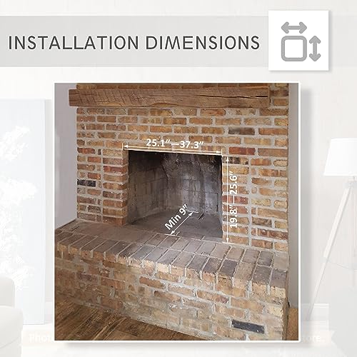 LegendFlame Carl 28 Inches with Trim Kit, Electric Fireplace Insert, Fireplace Heater 750/1500W, Fire Crackling Sound, Adjustable Flame Speed, Remote Control, Blackā¦