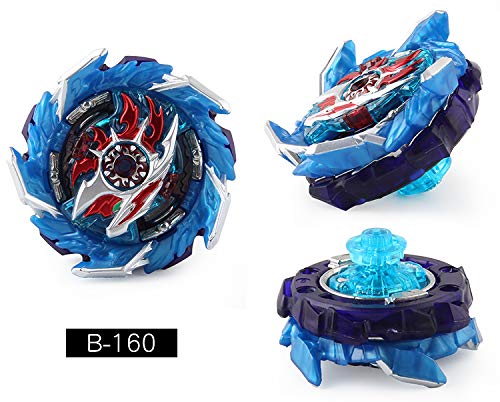 NeschToy Bey Battle Burst Sparking Launchers Left and Right Spin Exclusive Combo Set 2 in 1 Blue