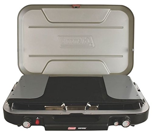 Coleman Even Temp Full Size Aluminum Griddle for Camping Stove, Black, Fits 2000020968