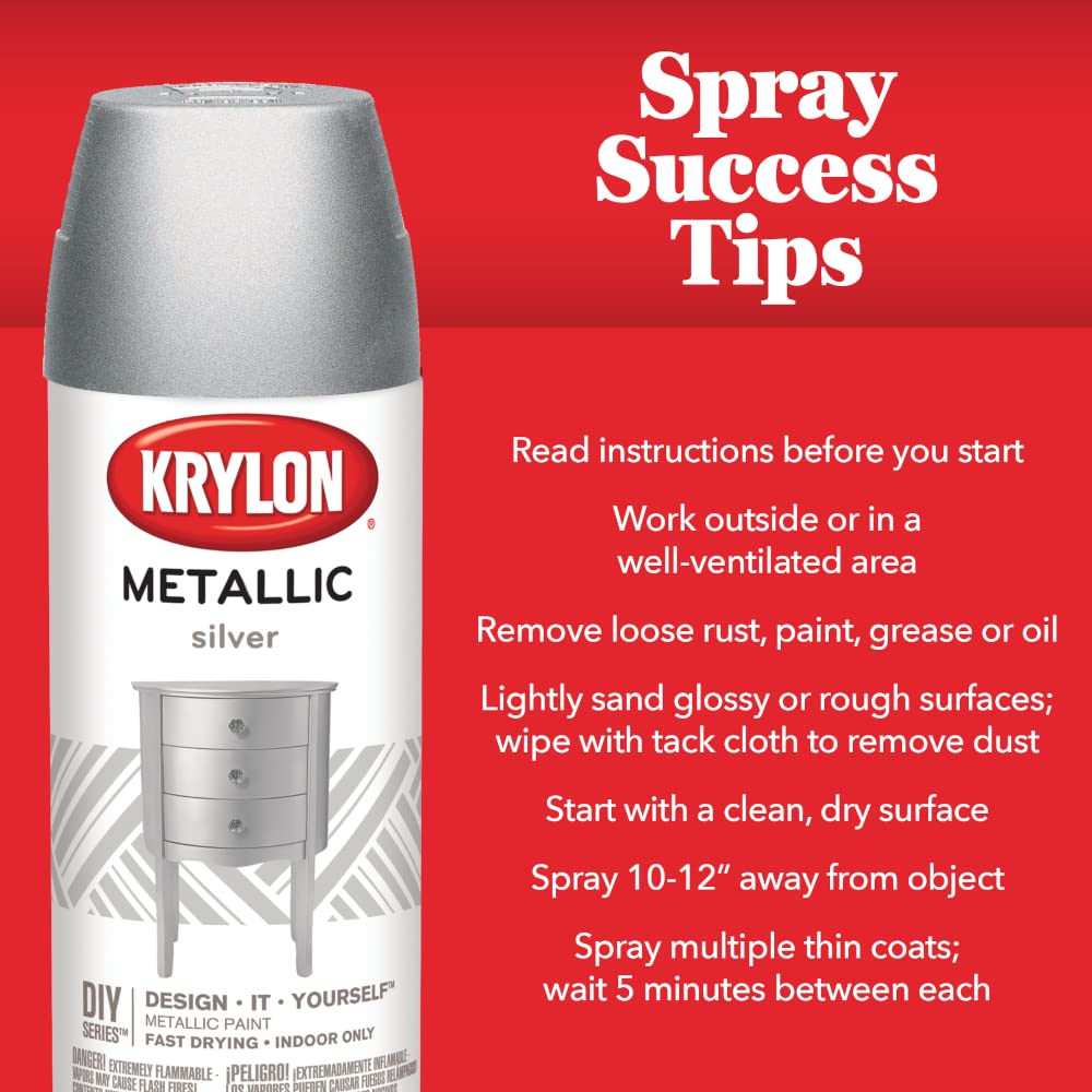 KRYLON DIVERSIFIED BRANDS K01706 Krylon Spray Paint, Gold 12 Ounce (Pack of 1)