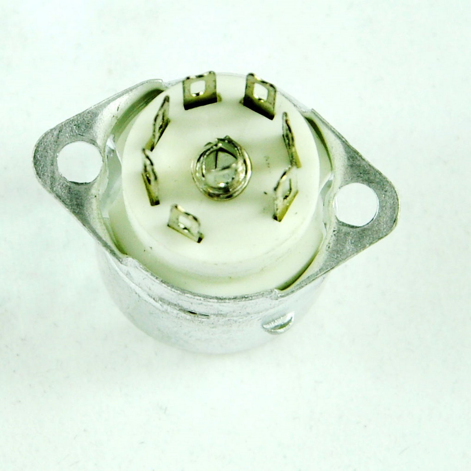 Cary 4pcs Mini 7pin Ceramic Vacuum Tube Sockets Valve Base for Aee91 Ec92 Audio Amps