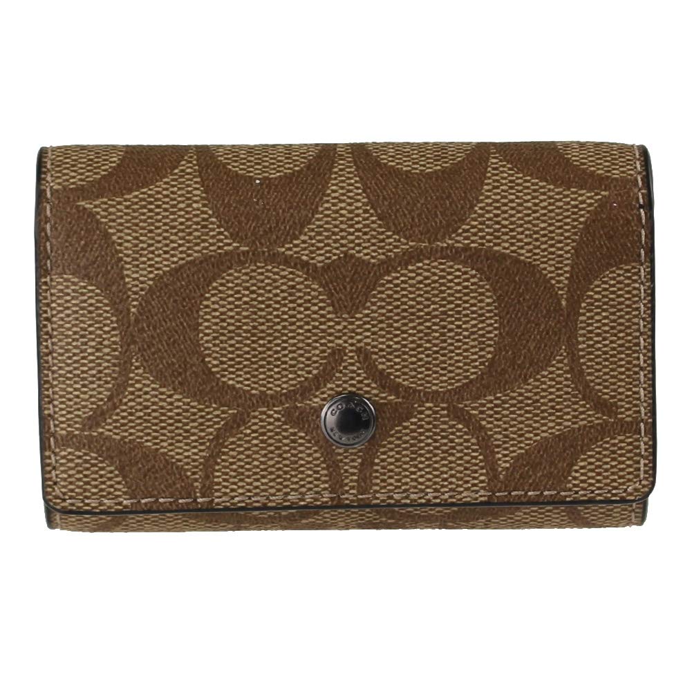Coach Key Case, Outlet Signature Canvas 5 Row Key Case/Keychain