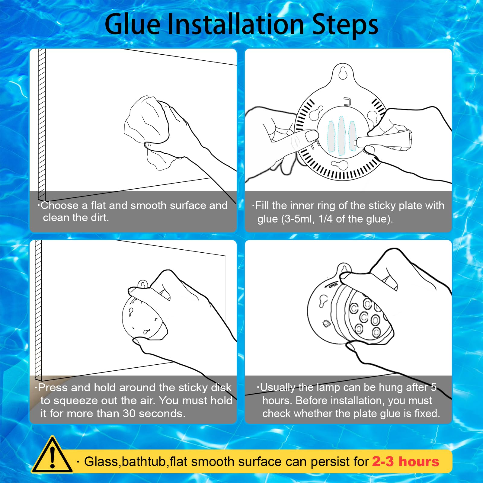 Creatrek Rechargeable Pool Lights (2PACK)