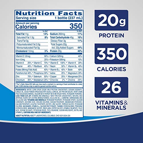Ensure Enlive Meal Replacement Shake, 20g Protein, 350 Calories, Advanced Nutrition Protein Shake, Milk Chocolate, 8 Fl Oz (Pack of 16)
