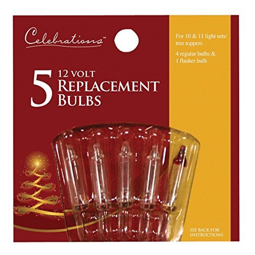 Celebrations 1145-2-71 Clear, Mini Replacement Bulbs, 12V