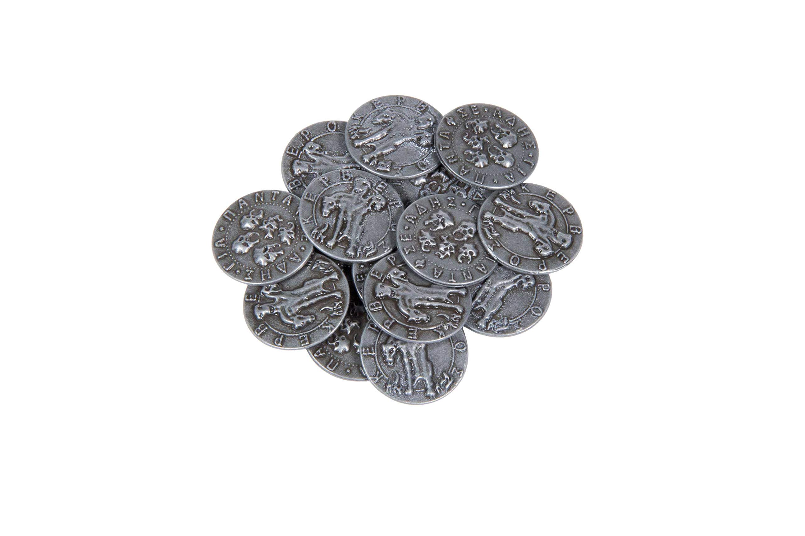 The Broken Token Prop Coins - 25mm Bronze Mythological Monsters Themed Replica Coins Pack of 12, Fantasy and Novelty Coins