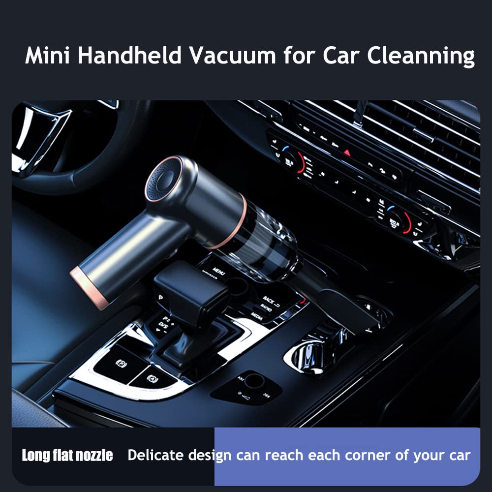 DHDZVOV Handheld Vacuum Cleaner Cordless,Mini Vacuum Cleaner,car Vacuum Cordless Rechargeable Hand Held Vacuum Cleaner for car/Home
