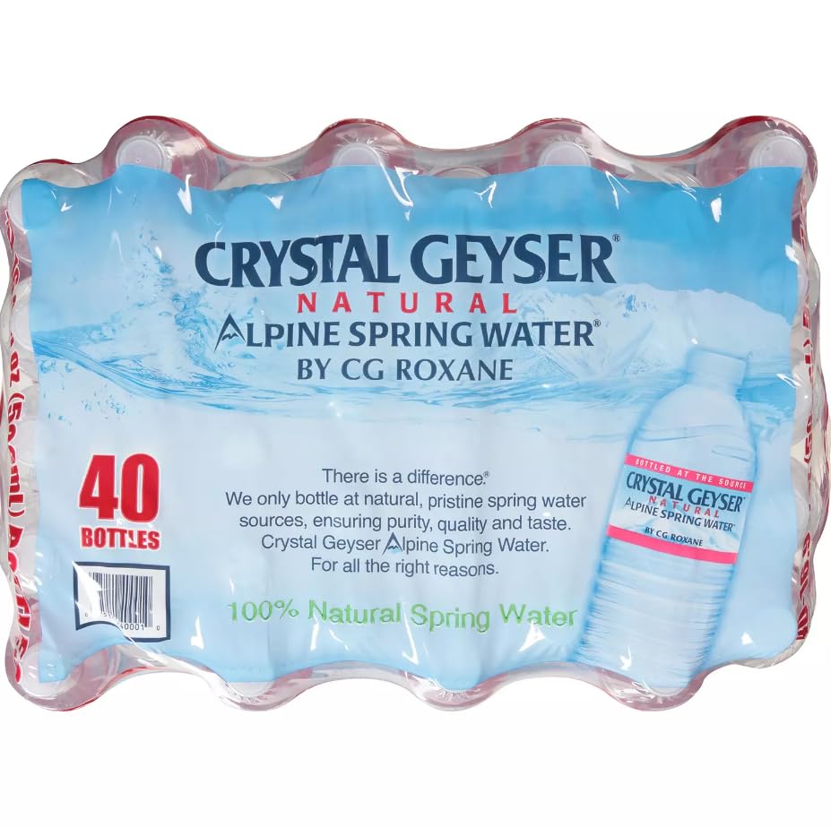 Crystal Geyser Alpine Spring Water 16.9 oz. 40 pk. (1 pack)