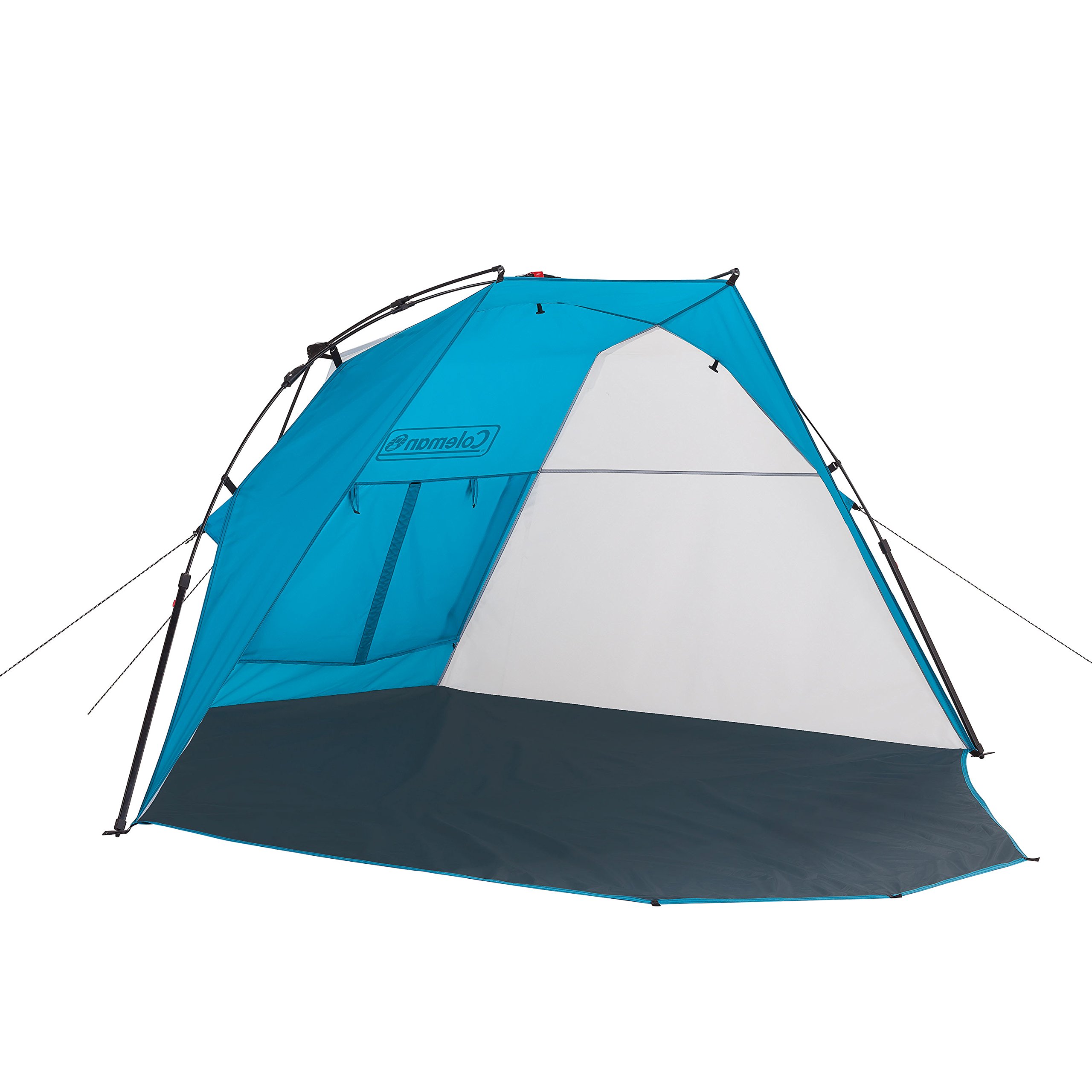 Coleman Shoreline Beach Tent, Instant Beach Shade Tent, 8ā x 4ā Portable Beach Tent, Blue