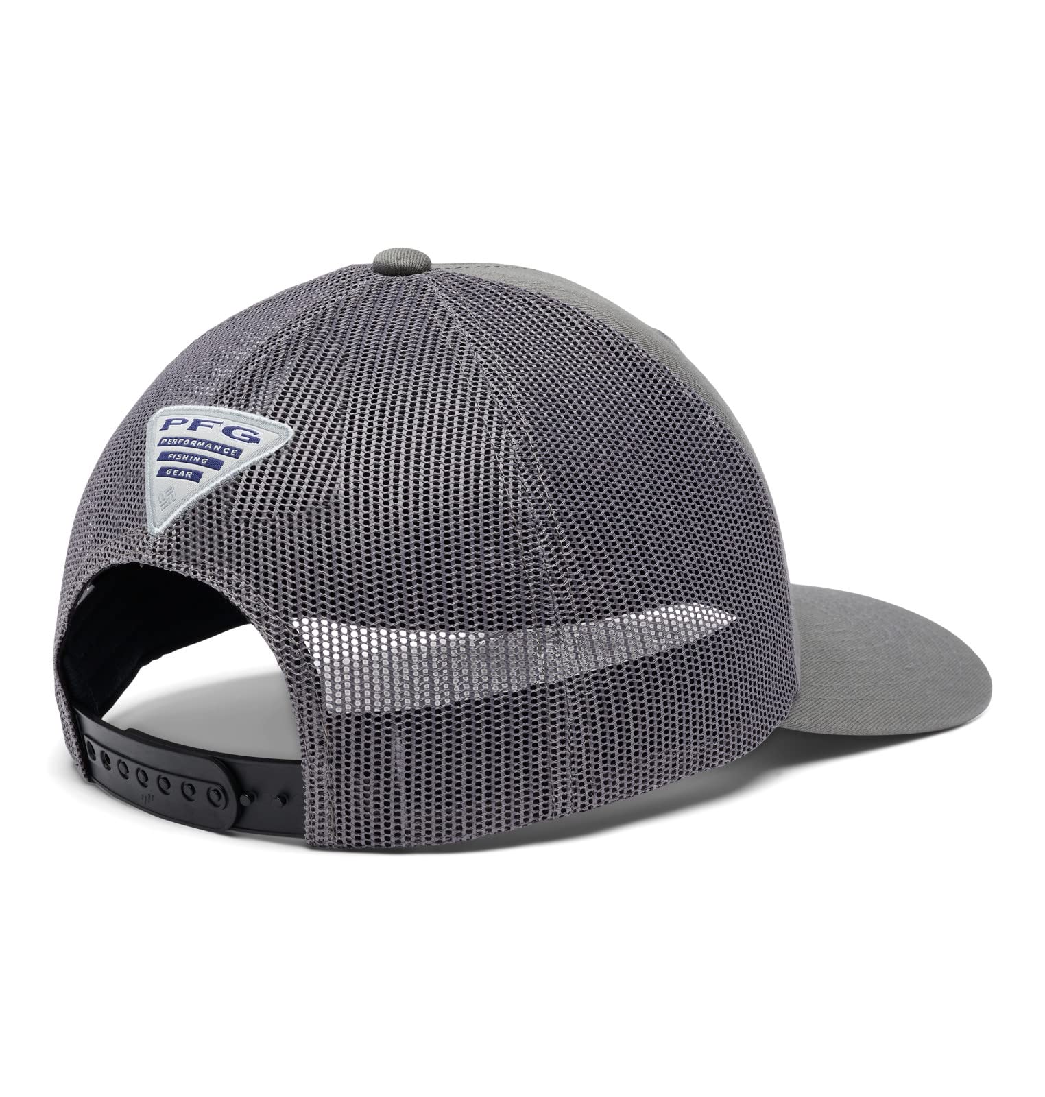 Columbia Unisex PFG Mesh Snap Back Ball Cap, Titanium/Black/Hook, One Size