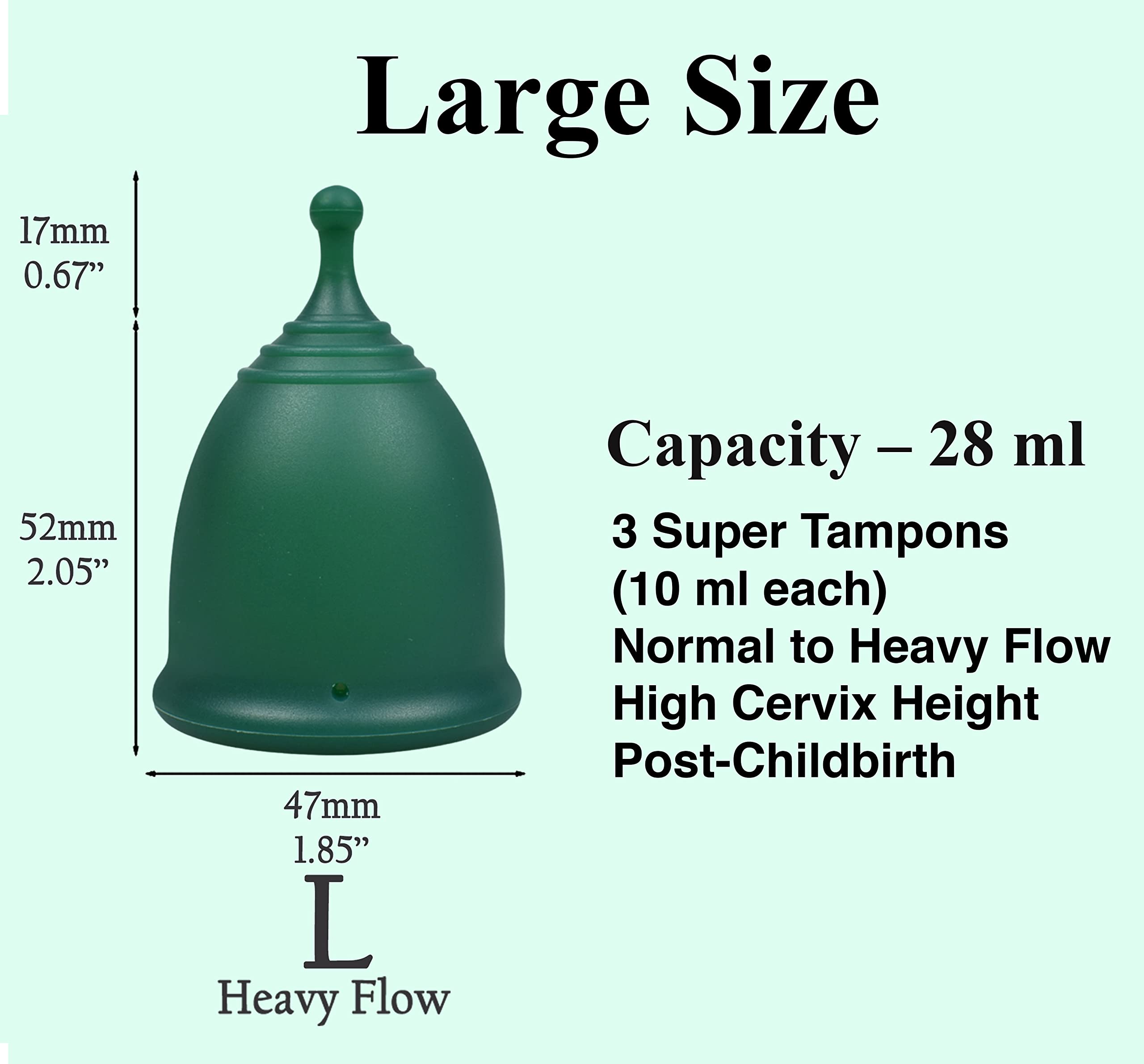 SHORDY Reusable Menstrual Cup (Small & Large) Set of 2 with Box, Medical Grade Silicone, Copa Menstruelle, Period Cup, Heavy & Light Flow, Feminine Hygiene, Tampons, Pads & Disc Alternative for Women