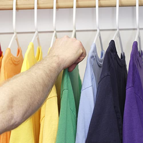 Plastic Hangers 50 Pack Heavy Duty Clothes Hangers - Streamline Your Closet with Durable,Flexible, Non-Slip, Space-Saving Design for Shirts, Pants, Dresses, and More