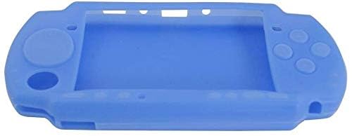 Silicone Rubber Case Protective Soft Gel Cover Skin Shell for PSP2000 PSP 2000 3000 PSP3000 (Blue)