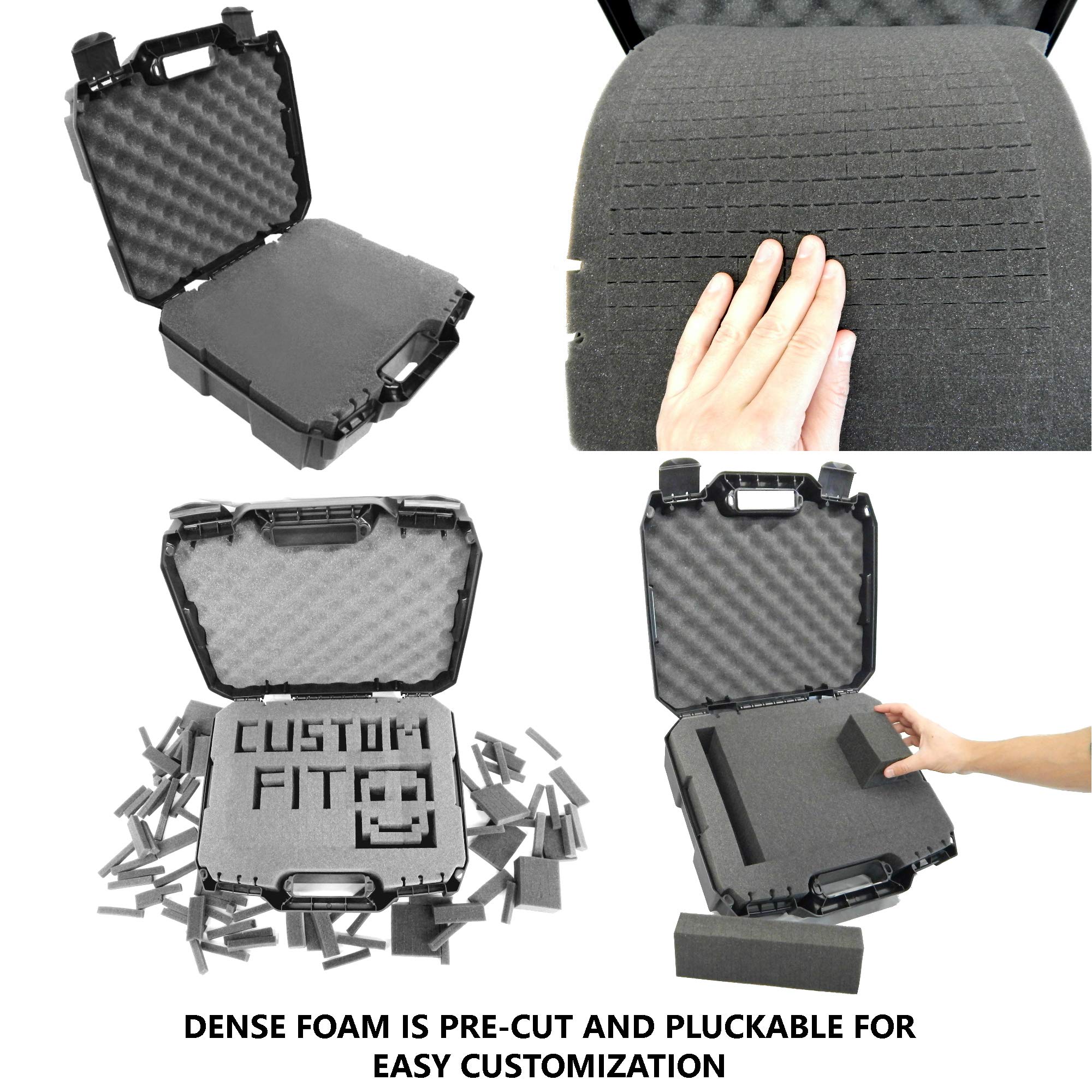 CASEMATIX Hard Shell Travel Case Compatible with Akai FIRE, MPK mini Play, MPC ONE, APC Key 25, MPD226, MPD218, APC Mini, MPK Mini mk3, MPC Studio, Element, MidiMix Tom Cat & Rhythm Wolf, Case Only