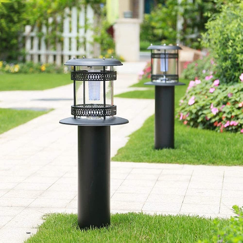 ZHUANYIYI Solar Lights Outdoor,Modern Minimalist Courtyard Lamp,LED Waterproof Post Lights Outdoor Garden Solar Post Lamp,for Home Garden