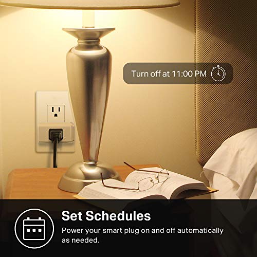 Kasa Smart Plug Mini with Energy Monitoring, Smart Home Wi-Fi Outlet Works with Alexa, Google Home & IFTTT, Wi-Fi Simple Setup, No Hub Required (KP115), White β A Certified for Humans Device