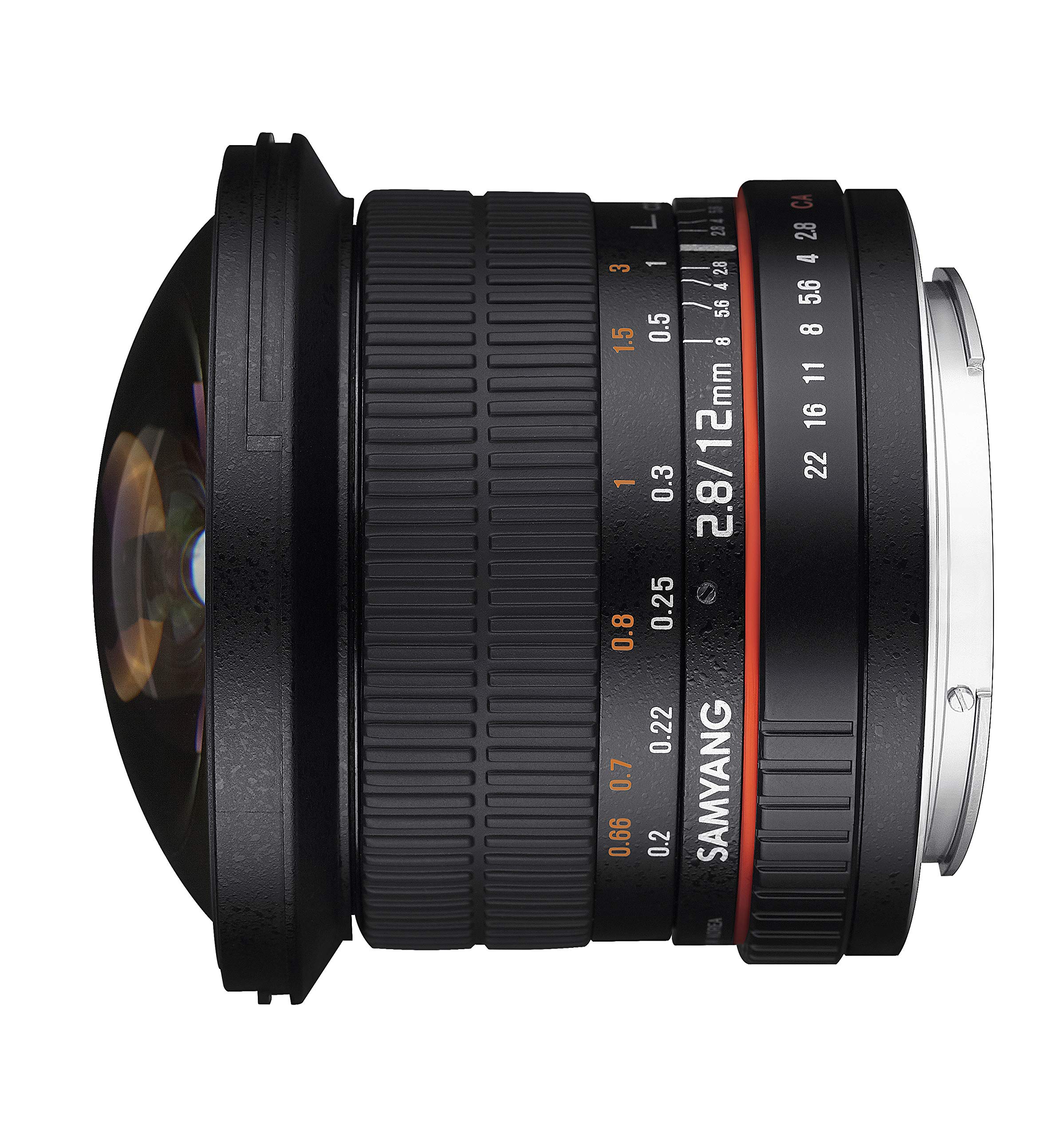 Samyang 12mm F2.8 Ultra Wide Fisheye Lens for Nikon DSLR Cameras - Full Frame Compatible