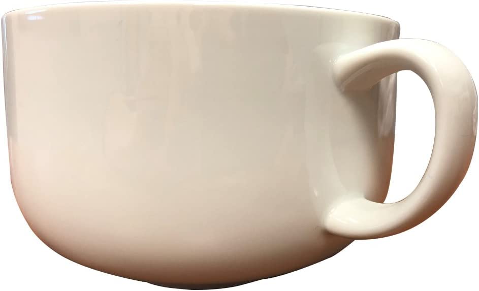 GiftsForYouNow Any Message Personalized Cereal Bowl, Holds up to 32 oz., White Ceramic Bowl, Cereal Bowl with Handle