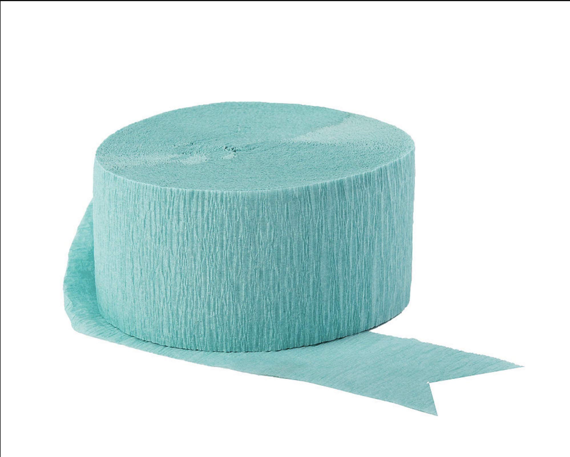 Robin Eggs Blue Crepe Paper Roll - 81' (1 Count) - Great for Stunning DIY Crafts, Party Decor, and More