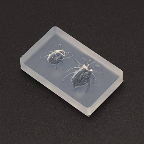 HELYZQ Cute Ladybug Beetle Pendant Insect Resin Silicone Mold Jewelry Making Tools