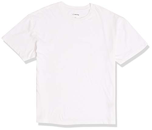 The Drop Women's Lydia Short Sleeve Loose Drop Shoulder Jersey T-Shirt , White, S
