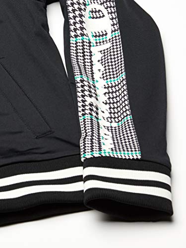 Champion Women's Track Jacket, Black/Exploded Houndstooth, X Small