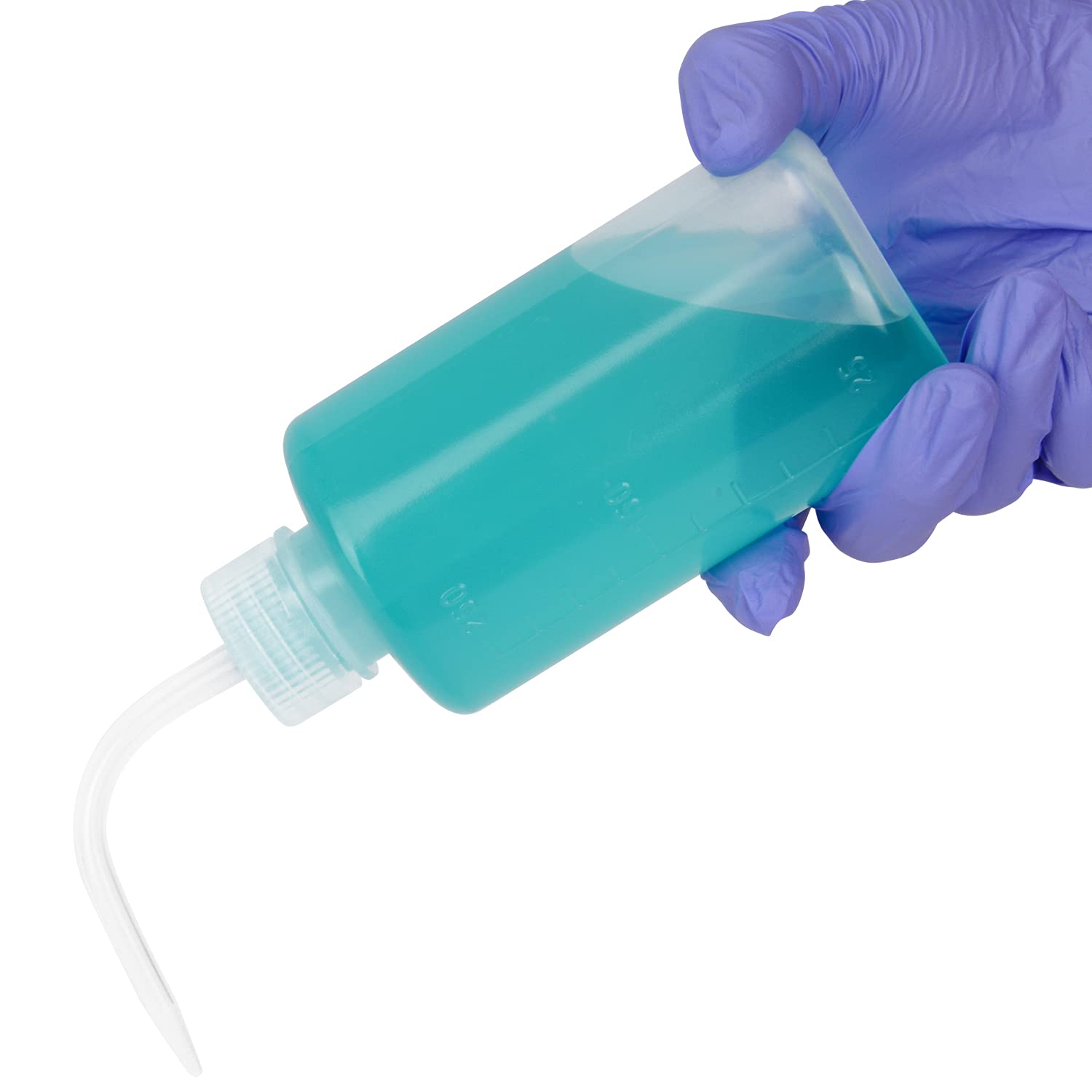 Labasics Chemical Wash Bottle, 3-Pack Plastic Safety Lab Squeeze Wash Bottle, LDPE with Narrow Mouth, 250 ml (8 oz)/3 Bottles
