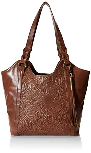 The Sak womens Women s Sierra Leather Shopper, Teak Leaf Embossed, One Size US
