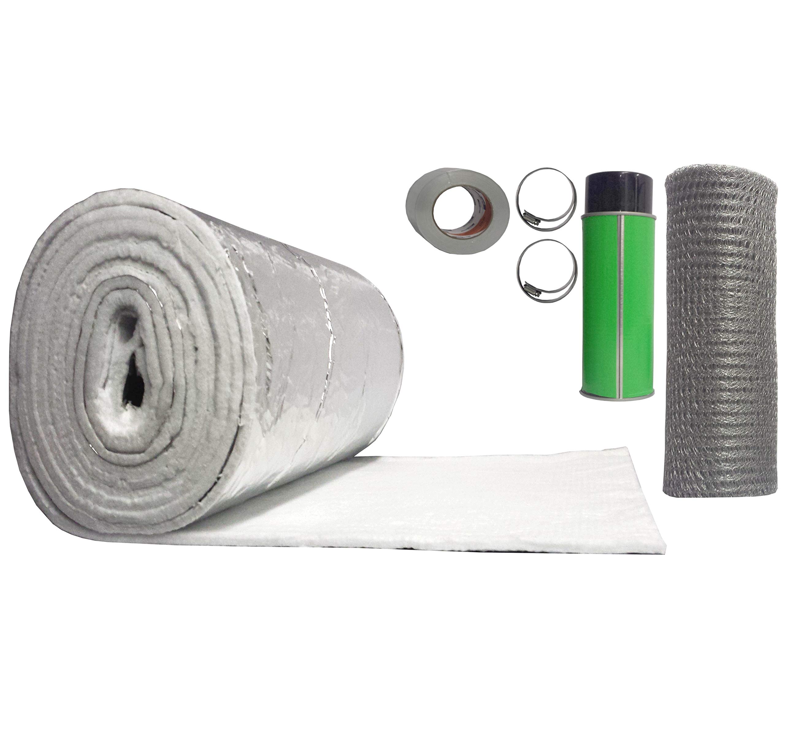 Rockford Chimney Supply Stainless Steel Flexible Chimney Liner Tee Kit, 6 Inch x 25 Feet with Blanket Insulation Kit