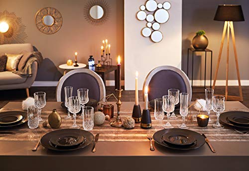 Cristal D'Arques Longchamp 2 Ounce Cordial Glass, Set of 6, 6 Count (Pack of 1), Clear
